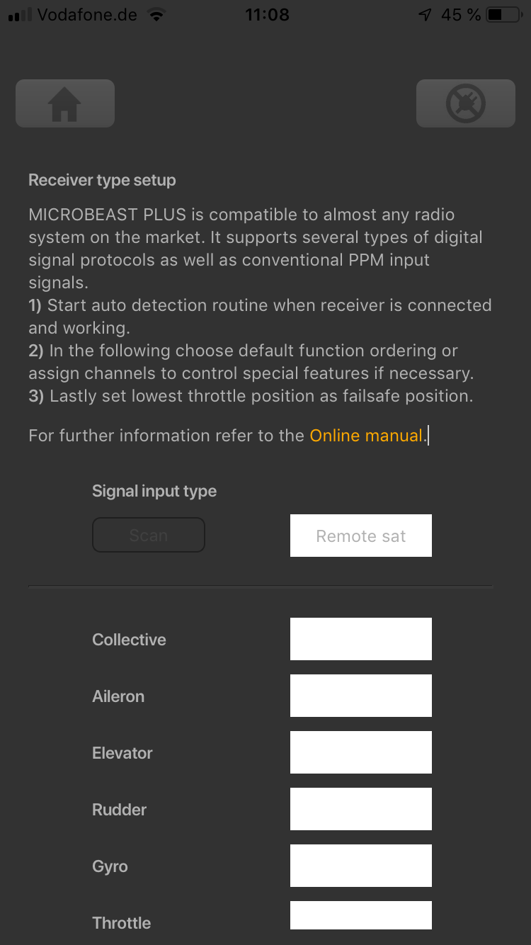 Receiver Menu - Type selection - BEASTX Wiki